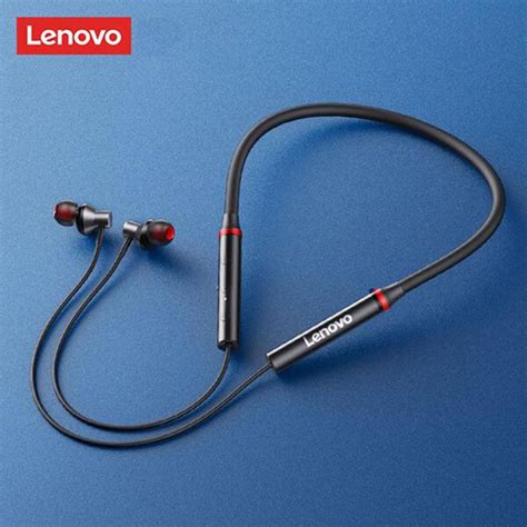 Lenovo He05x ব্লুটুথ 5 0 নেকব্যান্ড ওয়্যারলেস ইয়ারফোন Bt5 0 স্পোর্টস স্যুটপ্রুফ হেডসেট Ipx5