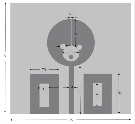 One Element Cpw Fed Antenna Download Scientific Diagram
