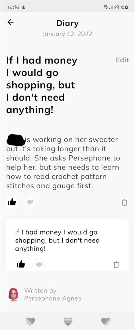 Cute Diary Entry R Replika