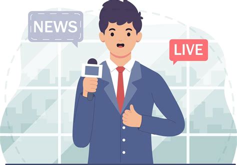Tv Announcer Vector Art Icons And Graphics For Free Download