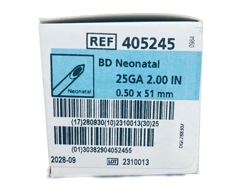 Bd Neonatal Spinal Needle 25g X 51mm 25 Box Ace Medical Supplies