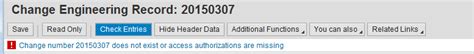 Solved Creating Change Number Manually For Engineering Re SAP Community