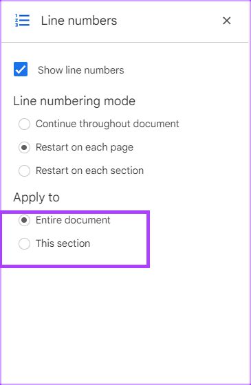 How To Add And Remove Line Numbers In Google Docs Guiding Tech
