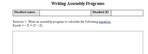 Solved Writing Assembly Programs Exercise Write An Chegg