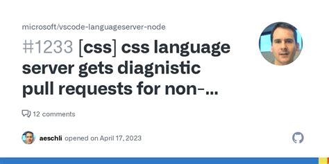 [css] css language server gets diagnistic pull requests for non css