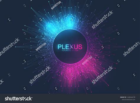 Abstract Plexus Background Connected Lines Dots Stock Vector Royalty Free 1426044278