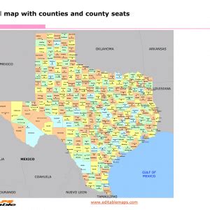Texas County Map Editable Powerpoint Maps