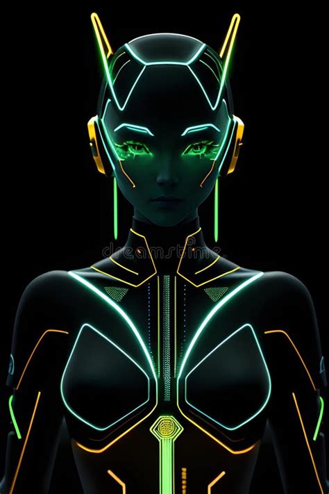 female android illustration stock illustration illustration of communication artificial