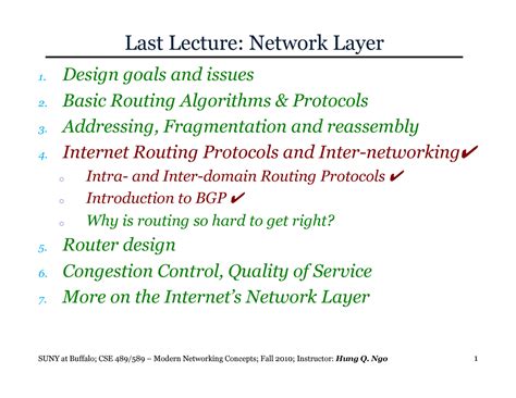 Lecture Slides Lecture 17 Why Inter Domain Routing Is Hard Last