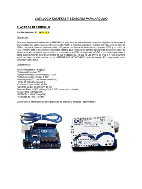 Catalogo Arduino V10 Pdf Ultrasonido Bluetooth
