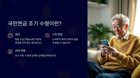국민연금 조기 수령 장단점과 신청 방법
