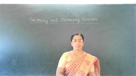 Increasing Anddecreasing Functions Youtube