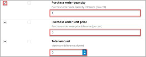 Setting Tolerance Limits For Invoice Matching