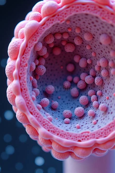 Bronchiectasis Airway Under Electron Microscope Cilia Damage