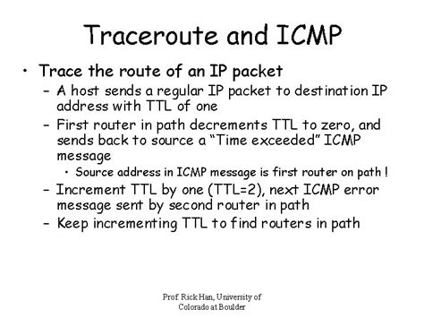 Chapter Hierarchy DHCP ICMP Professor Rick Han