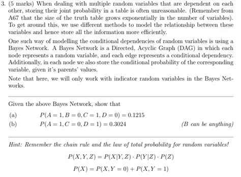 Solved 3 5 Marks When Dealing With Multiple Random