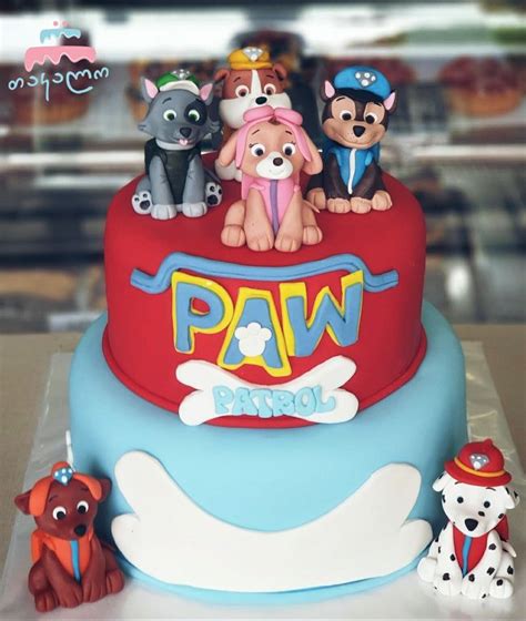 Paw Patrol Cake Cake მაშველი ლეკვები ტორტი