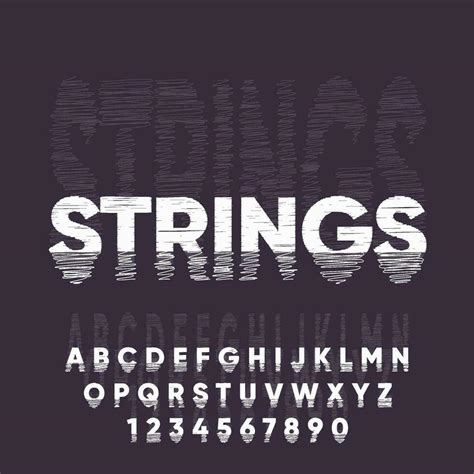 Yarn Abstract String Text Effect 25421288 Vector Art At Vecteezy