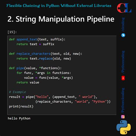 Flexible Chaining Without External Libraries ~ Computer Languages
