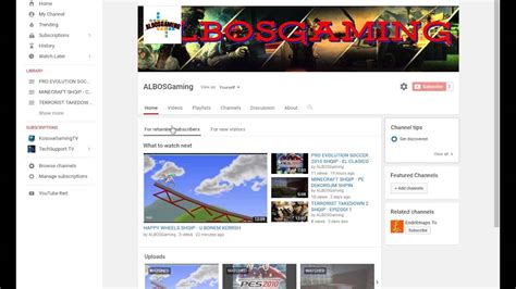 How To Show YOUTUBE CHANNEL TABS Videos Playlists About Etc Tabs YouTube