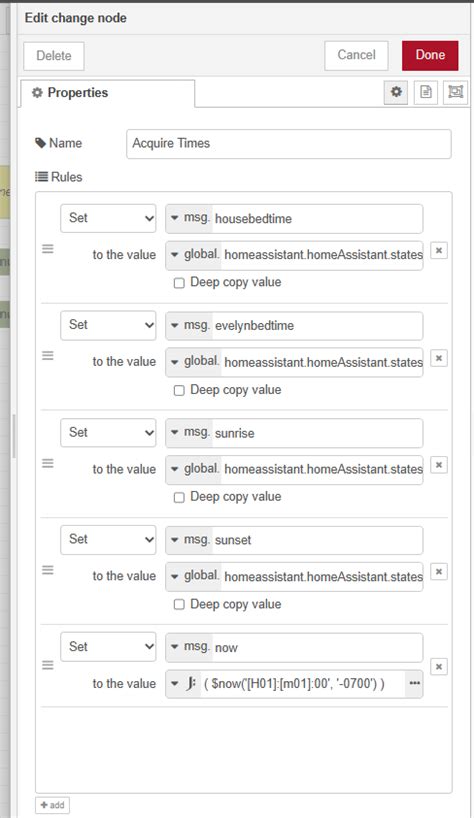 Using Lovelace Inputdatetime To Control Actions Node Red Home Assistant Community
