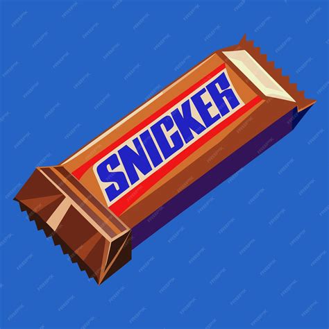 Premium Vector Snickers Crunchy Peanuts Caramel And Chocolate