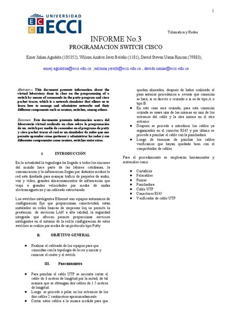 Programacion Switch Cisco Pdf Equipo De Telecomunicaciones