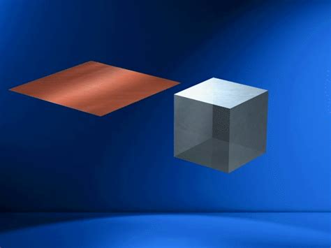 Animated Math Clip Art 3d Geometry Cube With Horizontal Cross Section Media4math