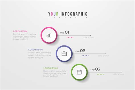 서클 인포그래픽입니다 3가지 옵션 단계 또는 프로세스를 갖춘 개념 설계 워크플로 레이아웃 연례 보고서 흐름 차트 다이어그램 프레젠테이션 웹 사이트 배너 인쇄 된 자료에