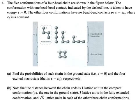 4 The Five Conformations Of A Four Bead Chain Are