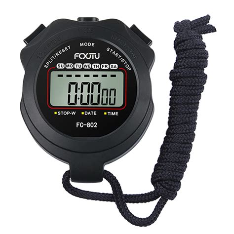 Buy Fcxjtu Sports Stopwatch Timer Digital Single Lap Split Memory