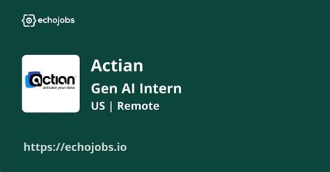 Actian Is Hiring Gen Ai Intern Us Remote Python Angular Javascript