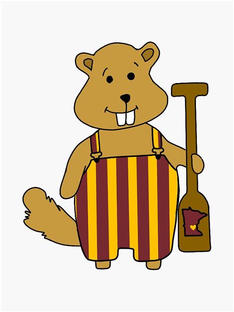 Goldy Gopher Sticker For Sale By Lhandke Redbubble
