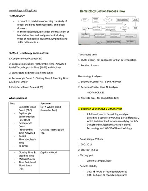 Solution Hematology Laboratory Guide Studypool