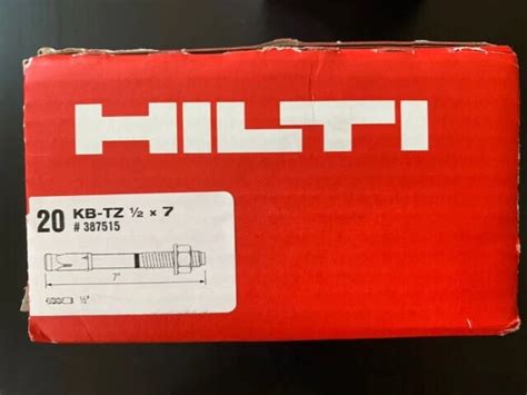 Hilti Kb Tz Expansion Anchors For Sale Picclick Uk