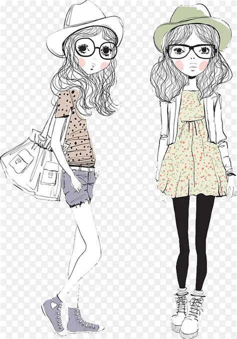 唯美卡通女孩png图片素材下载图片编号ykezemvw 免抠素材网