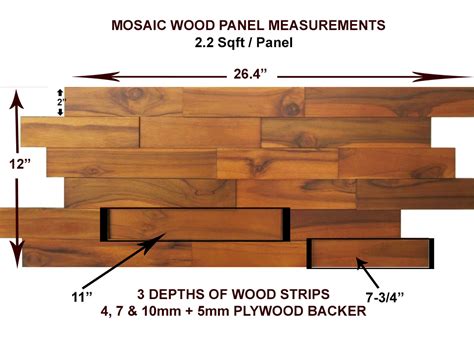 Wood Cladding Dimensions