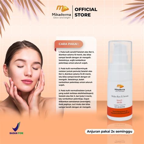 Serum Eksfoliasi Mikaderma Mides Ret X Retinol Dan Mandelic Acid