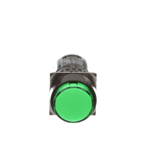 Idec Corporation Al6m M14p G Pushbutton Switch 18mm Btn 24v Led