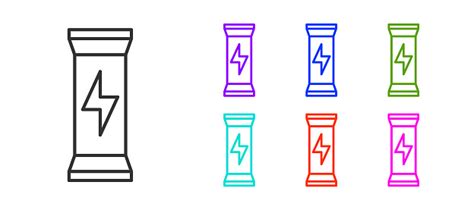 블랙 라인 스포츠 영양 보디 빌딩 단백질 파워 드 링크와 흰색 배경에 고립 된 음식 아이콘 다채로운 아이콘을 설정합니다 벡터 건강한 생활방식에 대한 스톡 벡터 아트 및 기타