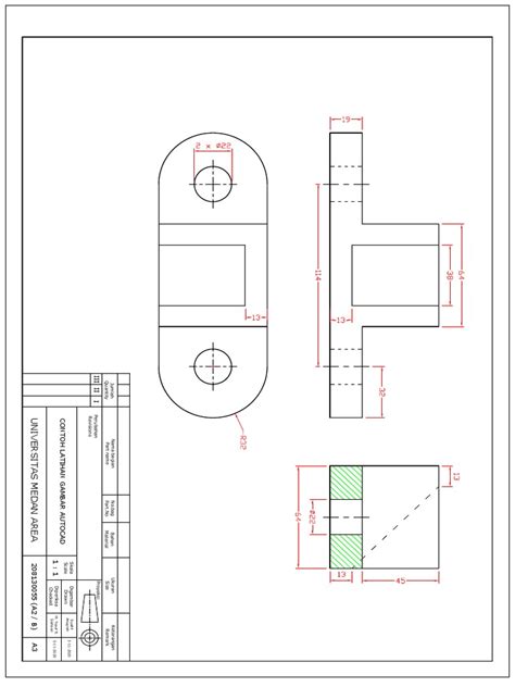 Contoh Gambar 2d Autocad Pdf