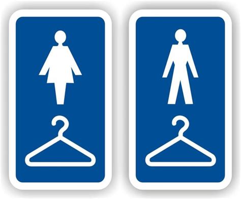 Jerma Kleedkamer Stickers Dames And Heren Weerbestendig And Duurzaam Vinyl