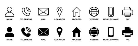 Symbols For Address Phone Email At Helen Shields Blog