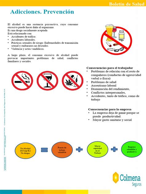 Boletin Salud 009. Adicciones | PDF