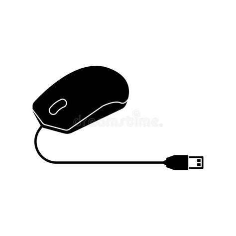 computer mouse logo vector template design illustration stock vector
