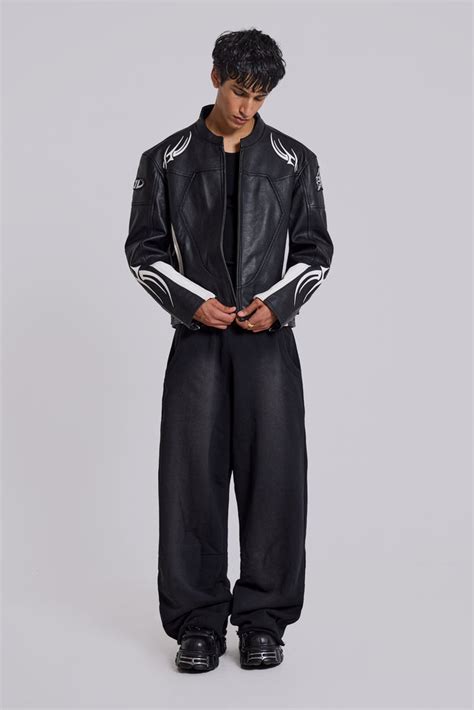 Crash Leather Biker Jacket Jaded London Clothing