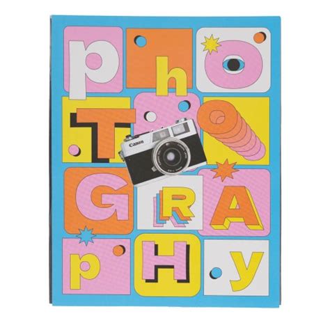 ფოტო ალბომი ცისფერი ფერადი წარწერით