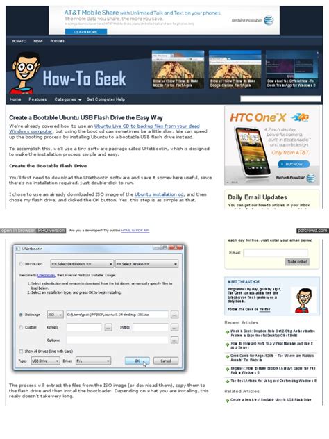 howtogeek com howto linux create a bootable ubuntu usb f pdf