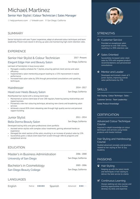 20 Hair Stylist Resume Examples And Guide For 2025