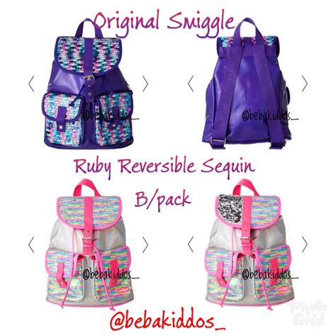 Original From Uk Smiggle Ruby Reversible Sequin Backpack Shopee Malaysia